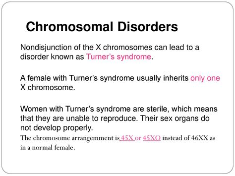 Nondisjunction And Autosomal Disorders Ppt Download