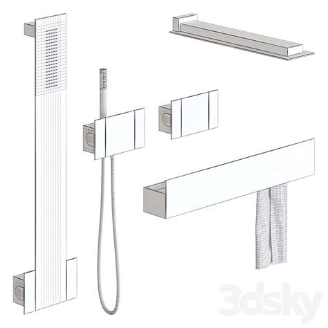 Agape Sen Shower Set 3d Model 3dsky Decor Helper
