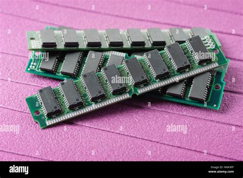 Closeup SIMM 72 Pin RAM Stock Photo Alamy
