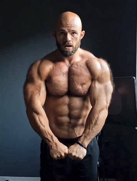 Hairy Bodybuilder Flexing
