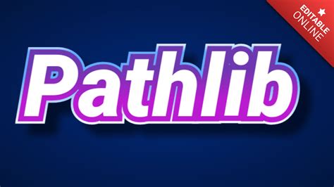 Pathlib White Blue Pink 3d Text Effect Generator