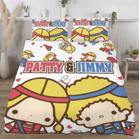 V6107 Bed Sheets Bedding Patty And Jimmy 3 Piece Bedding Set1 Quilt Cover