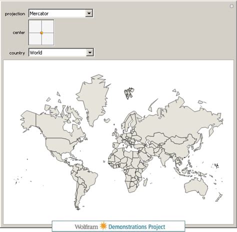 Mathematica Map Projection Applet