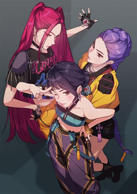 Rumi Zoey And Mira Kpop Demon Hunters Drawn By Cutiepiesik Danbooru