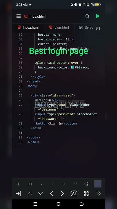 Glassmorphism Login Ui Clean And Modern Built Using Just Html And Csscoding Htmlcss