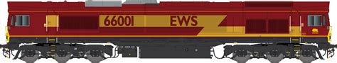 Dapol 7d 066 001ds Class 66 66001 Ews Livery Diesel Rails