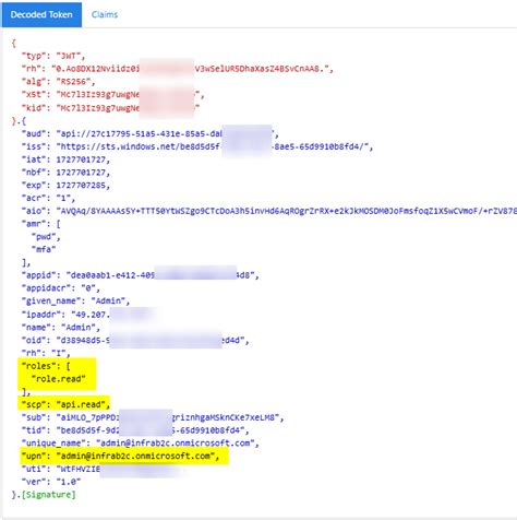 Unable To Request Custom Scope In Azure B2c Tenant When Integrating With Api From Main Azure