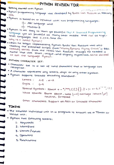 SOLUTION Python Revision Tour Chapter Part Studypool