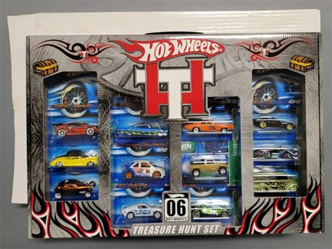 2006 Mattel Hot Wheels Treasure Hunt Set In Original Box Plus Shipping