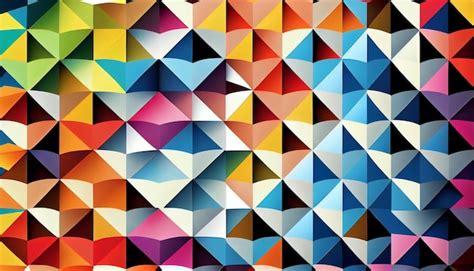 Premium Ai Image Generative Ai Symmetry In Motion A Mesmerizing Geometric Pattern Of Bold Shapes