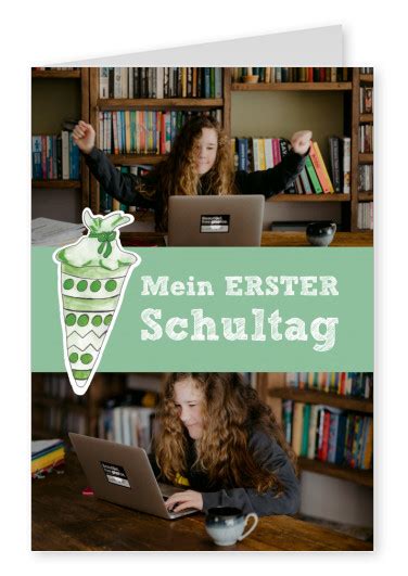 Over Night Design Mein Erster Schultag Einschulung Echte Postkarten Online Versenden