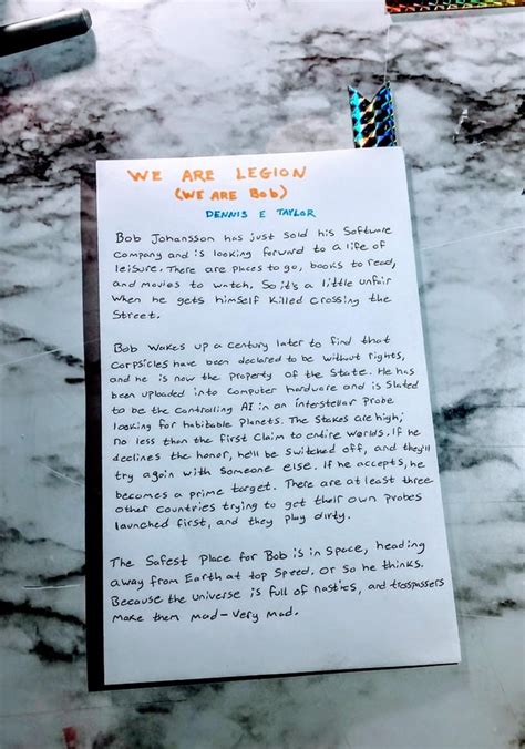 Giving The T Of Bob R Bobiverse