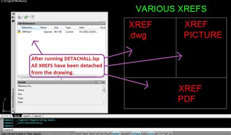 Autolisp Detach All Xrefs Autocad Tips