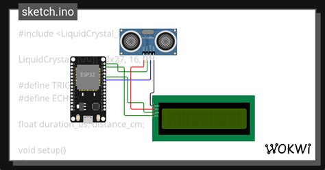 Ucalculate The Distance Between Parked Car Using Ultrasonic Sensor Wokwi Esp32 Stm32