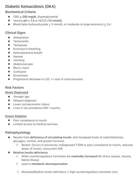 Diabetic Ketoacidosis Dka Pdf Hyperglycemia Ketosis