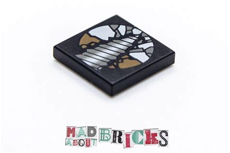 Lego Very Rare Printed Drill Pattern Tile Bpx Mad About Bricks