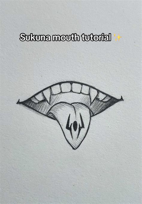 Sukuna Mouth Drawing Tutorial Step By Step Guide Tiktok