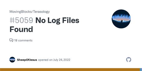 No Log Files Found Issue 5059 MovingBlocks Terasology GitHub
