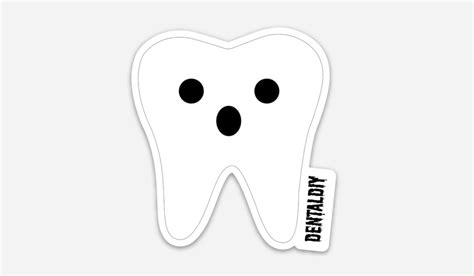Ghost Sticker Dental Sticker Ghost Tooth Sticker Halloween Sticker