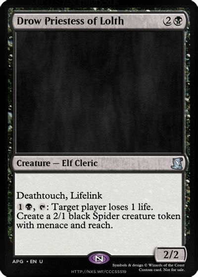 Mtgnexus Drow Priestess Of Lolth
