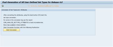 START 40 TRANSFORM SAP Tcode Set Types Conversion Transaction Code