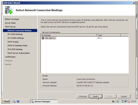 Konfigurasi Dhcp Server Pada Windows Server 2008