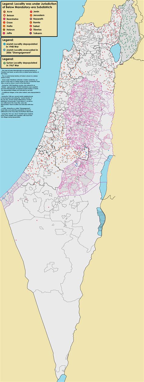Map Of Palestine 1948