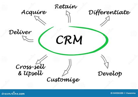 Functions Of CRM Stock Illustration Illustration Of Relation