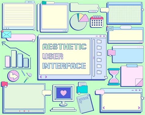 Premium Vector Electric Blue Themed User Interface Ornament