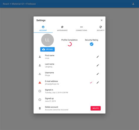 React Material Ui Firebase Rmaterialdesign
