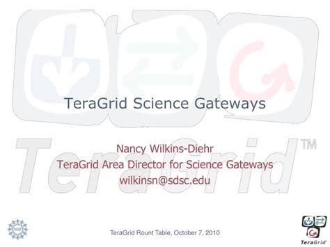 ppt teragrid science gateways powerpoint presentation free download