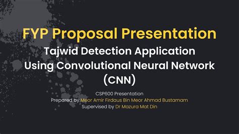 Tajweed Detection Application Using Convolutional Neural Network Youtube