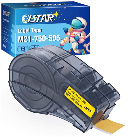 Buy ISTAR Compatible Label Tape Replacememt for M21-750-595-YL Label to ...