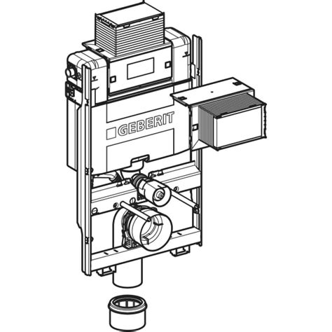 Geberit Gis Element For Wall Hung Wc 87 Cm With Omega Concealed Cistern 12 Cm Geberit