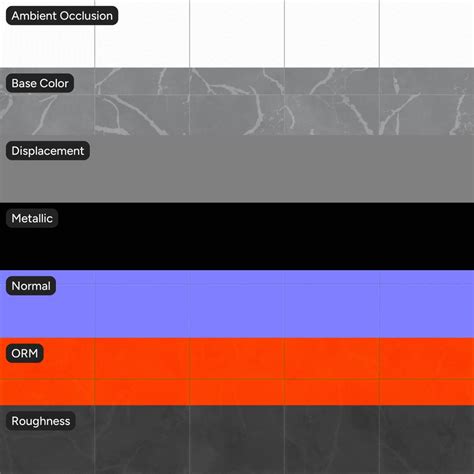 Rectangular Quartz Matte Tile Texture Grey Poliigon