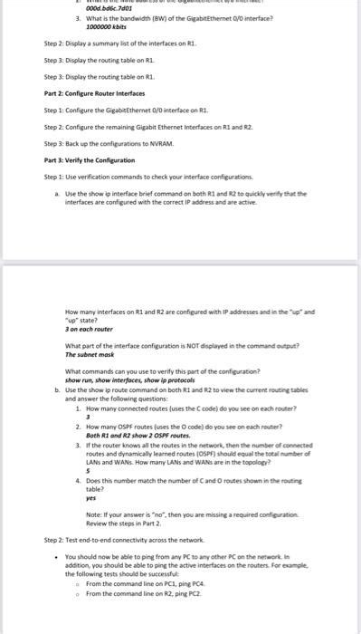 Solved Project Title Connect A Router To A Lan Addressing