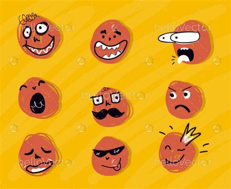 Set Of Different Crazy Meme Faces Download Graphics And Vectors