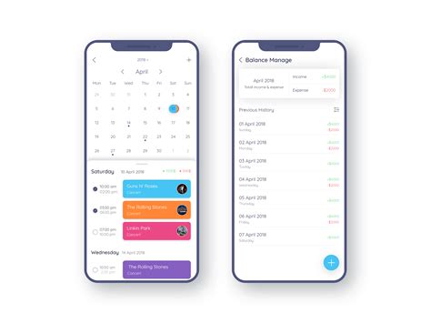 White Version Mobile App Design App Design Scheduling App