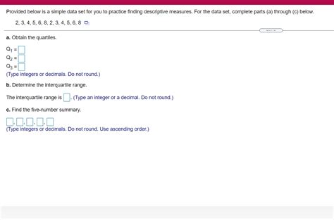 Solved Provided Below Is A Simple Data Set For You To