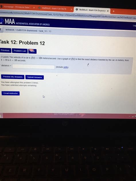 solved page minnesota state x webwork math 1134 56278