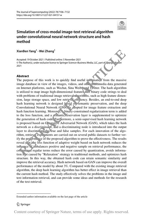 Simulation Of Cross Modal Image Text Retrieval Algorithm Under Convolutional Neural Network