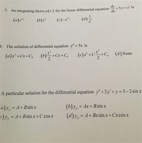 solved an integrating factor mu x for the linear