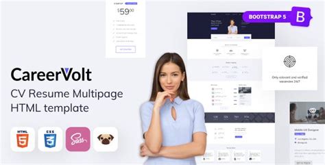 Careervolt Responsive Cv Resume Html5 Template Html5 Templates App