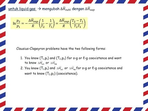 Clausius Clapeyron Equation