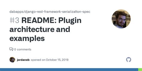 Readme Plugin Architecture And Examples · Issue 3 · Dabappsdjango