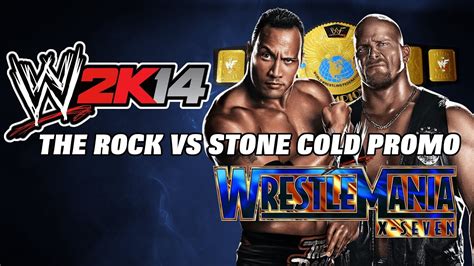 WWE2K14 Rock vs Stone Cold (Wrestlemania 17 Promo) - YouTube