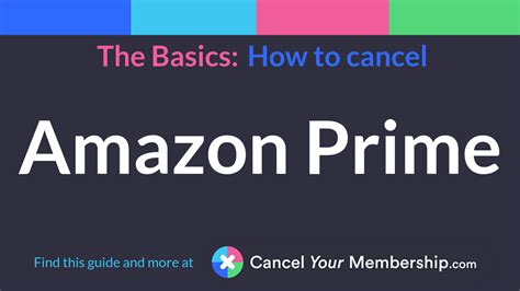 Amazon Prime Cancel Your Membership