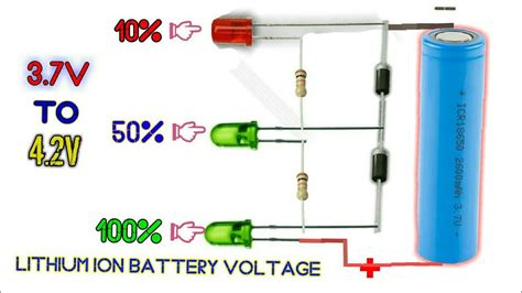 Lithium 18650 Battery Voltage Indicator 3 7V TO 4 2V Electrical And Electronics Technology