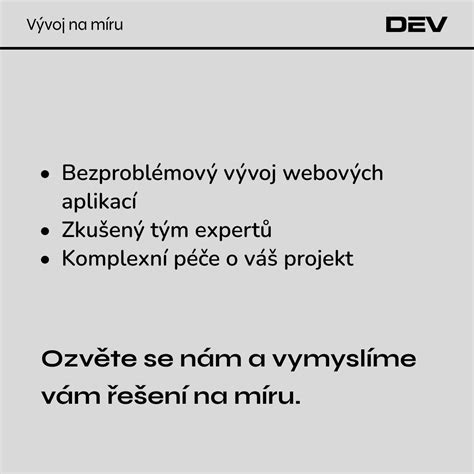 devcors na linkedin devcors webovaaplikace vyvojnamiru vyvoj