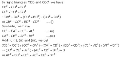 Frank Chapter Pythagoras Theorem ICSE Solutions Class Math
